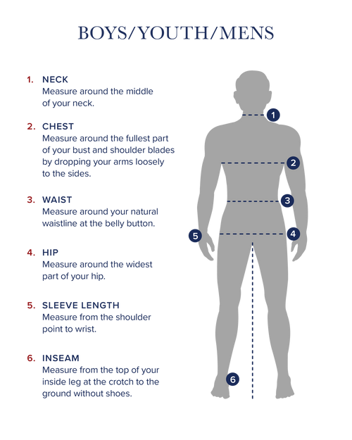 Sizing Guide – Peninsula Grammar