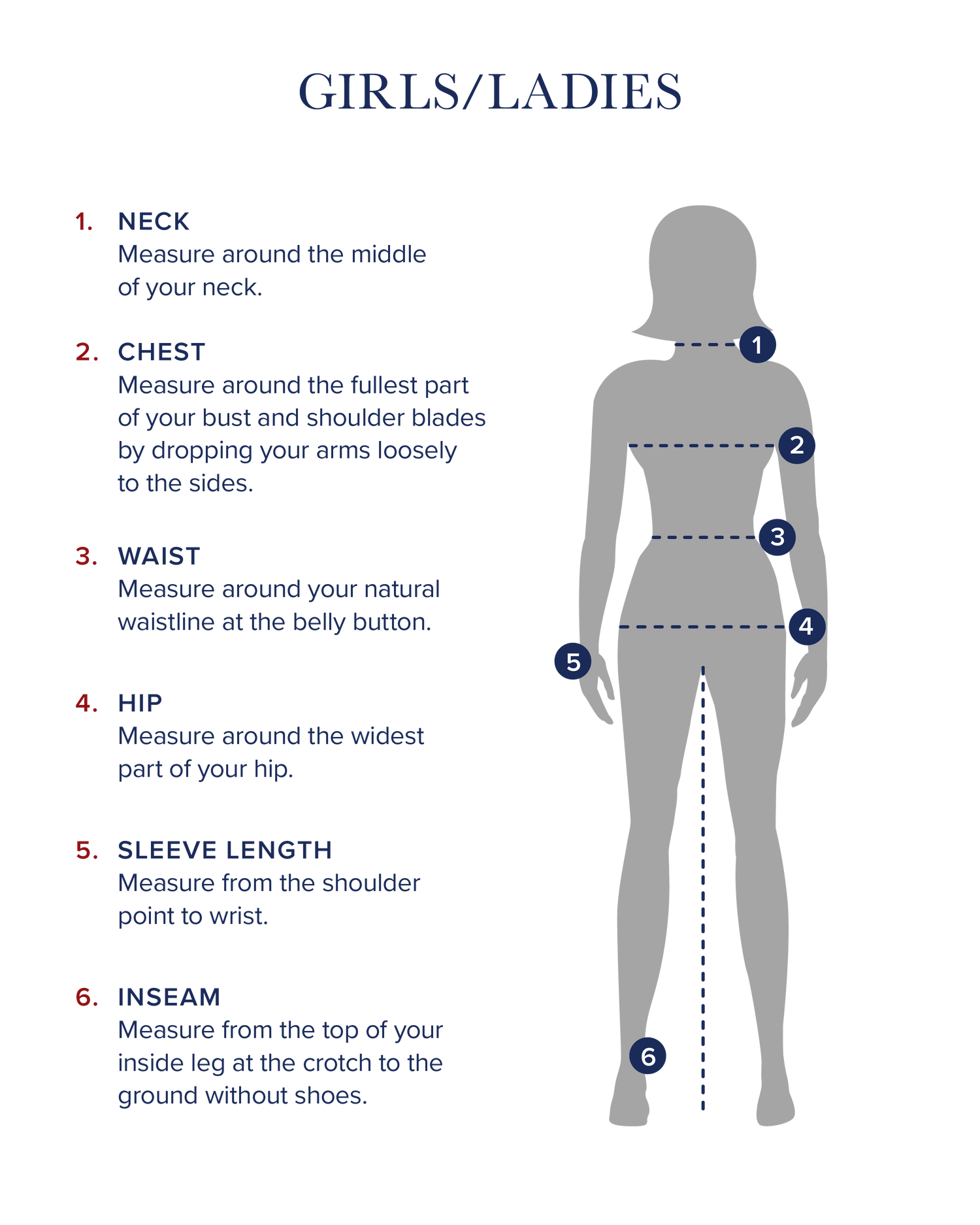 Sizing Guide – Peninsula Grammar