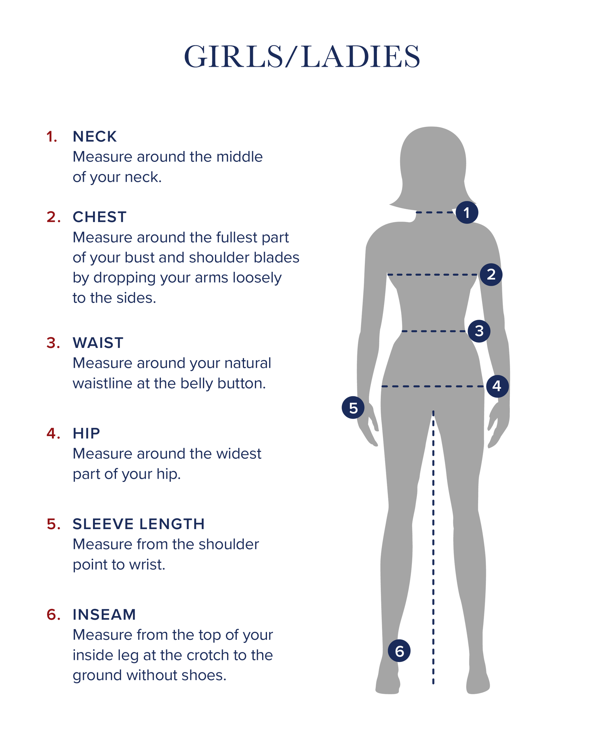 Sizing Guide – Peninsula Grammar